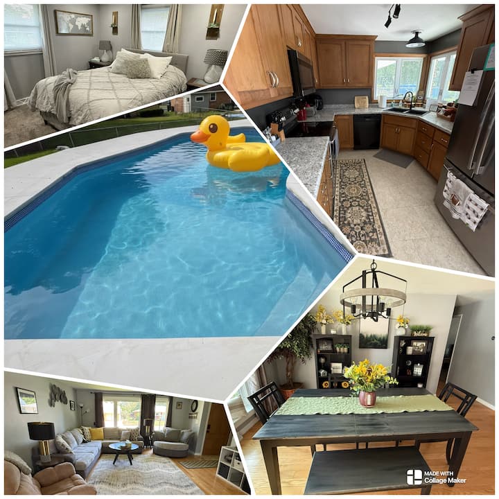 Lambeau/titletown- Cozy Home W/pool-lg Groups - Green Bay, WI