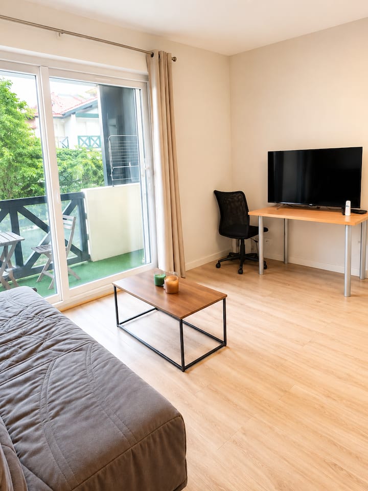 Studio Cosy Avec Balcon Proche Plages D'anglet - Bidart