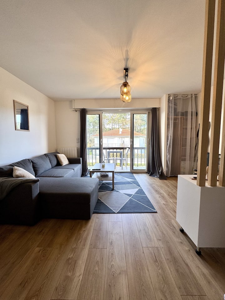 Studio • Balcon • Plage à 10 Min à Vélo - Étang d'Aureilhan