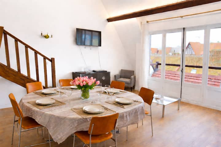 Plein Centre, 76m², Cabine De Plage Sur Planches - Deauville