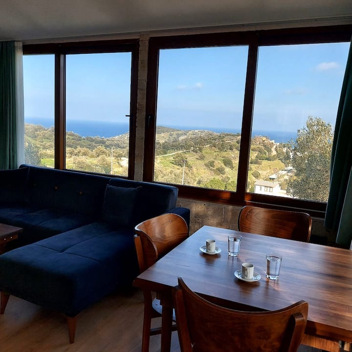 Teraslı, Deniz Ve Dağ Manzaralı Studio Suite Sole2 - Foça
