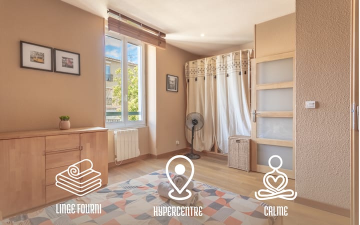 Hypercentre - Proche Parking Gratuit - Fibre - Narbona