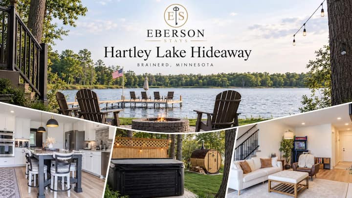 Lakefront Cabin W/ Private Beach, Hot Tub & Sauna - Minnesota
