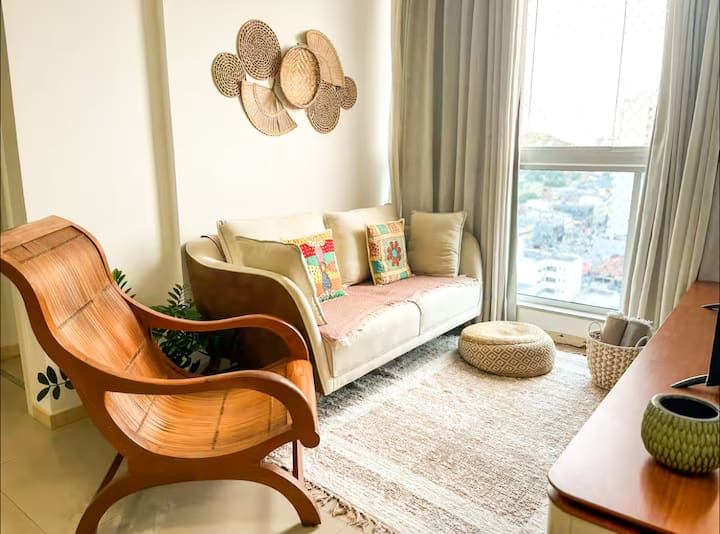 Aconchego Boho Chic | 2 Vagas-piscina Em Itaparica - Vila Velha