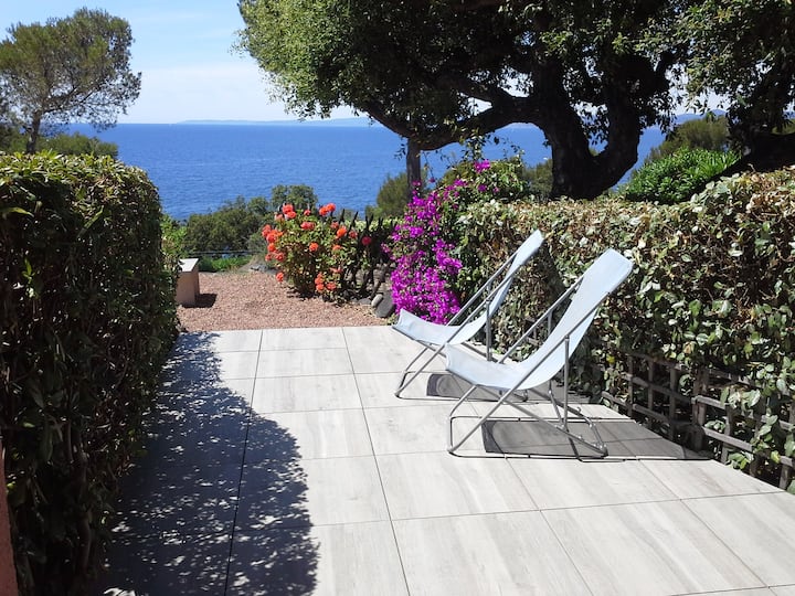 Studio + Loggia Fermée Vue Mer - Le Trayas