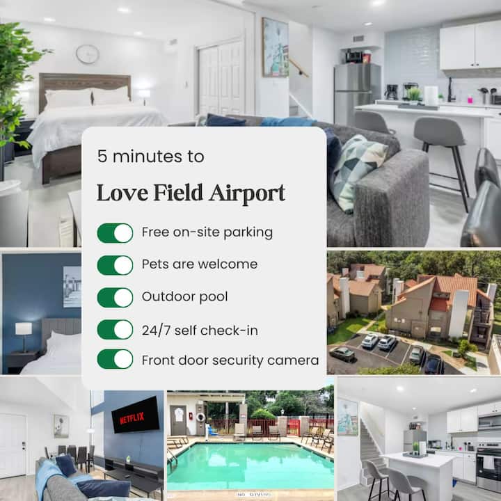 5 Min To Love Field | Gated+guard | 3br | Parking - Dallas, TX
