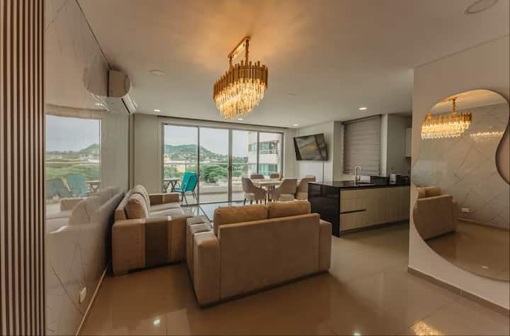 Ph Exclusivo + Lujo 5 Min Centro + Playa + Piscina - Cartagena