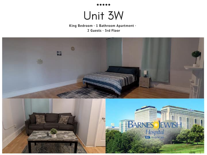 Magnanimous King-bedroom Near Major Hospitals (3w) - St. Louis, MO