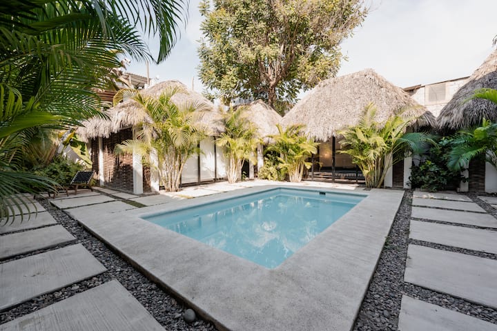 Poolside Bungalow •Ac •Fastwifi •Walk Everywhere - Sayulita