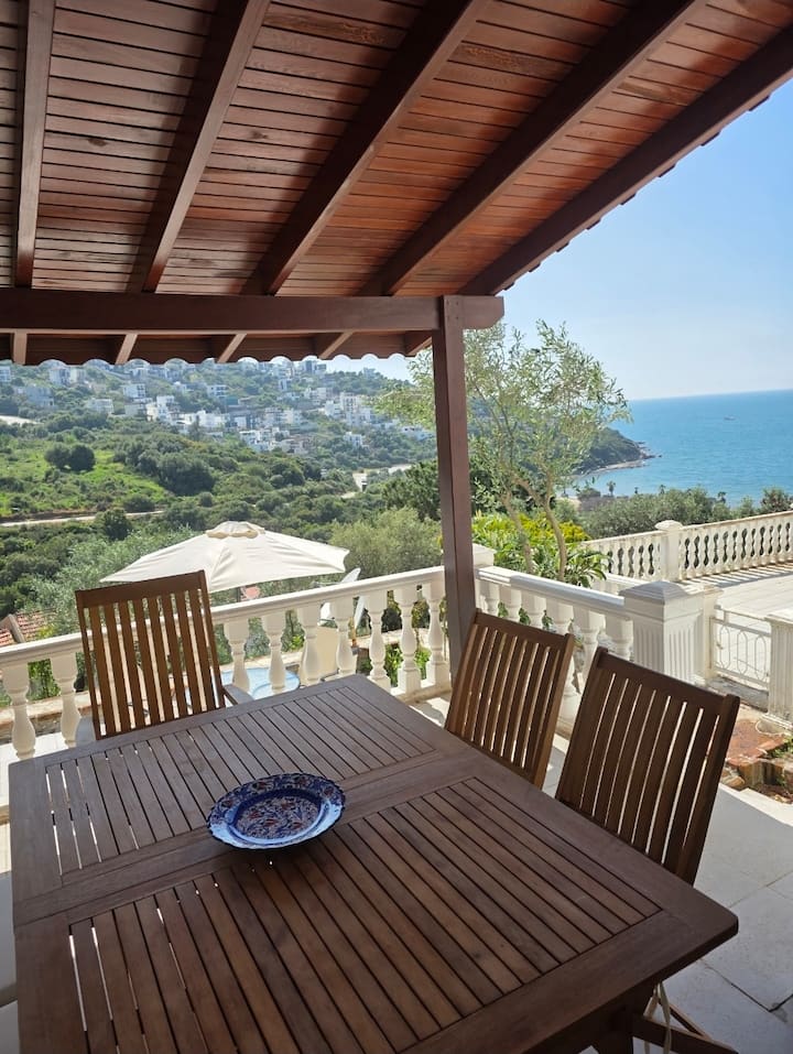Denize Sıfırvilla•özel Plaj•deniz Manzarası•bodrum - Güvercinlik