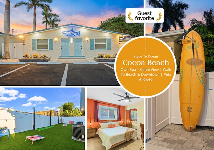 The Shark Tank: Steps To Ocean, Bars, Shops, Food - Cocoa Beach, FL