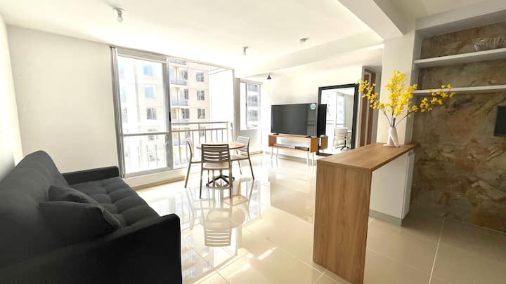 Apartamento En Piso 10, 2 Habitaciones - Barranquilla