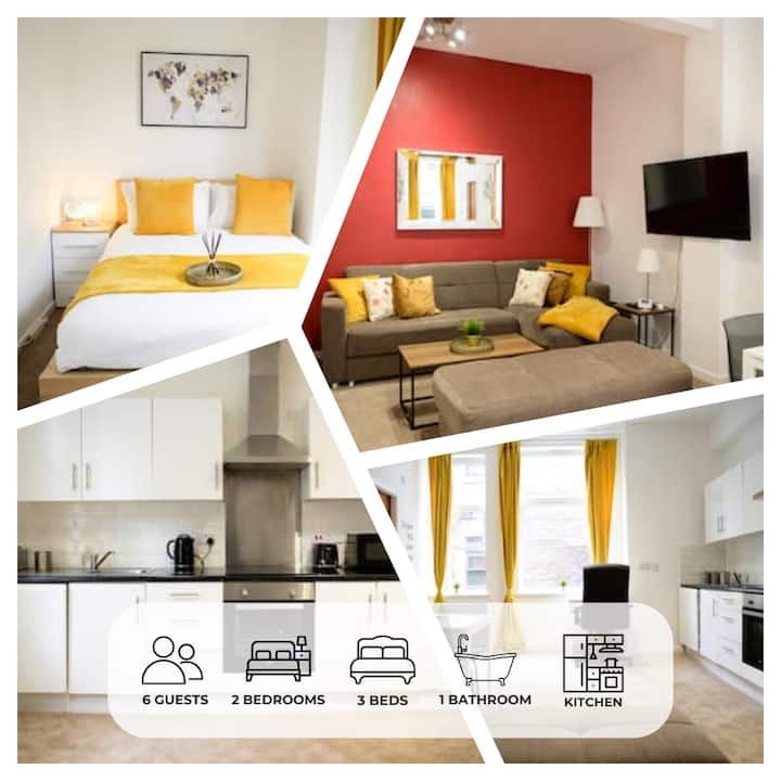 Autumn/ Spacious 2br | Didsbury | Sleeps 6 Parking - Cheadle