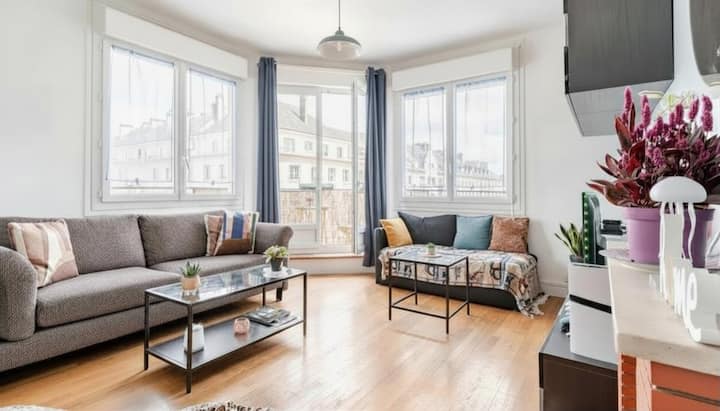 Appart Lumineux 90m² Hyper Centre Caen Vue Château - Caen