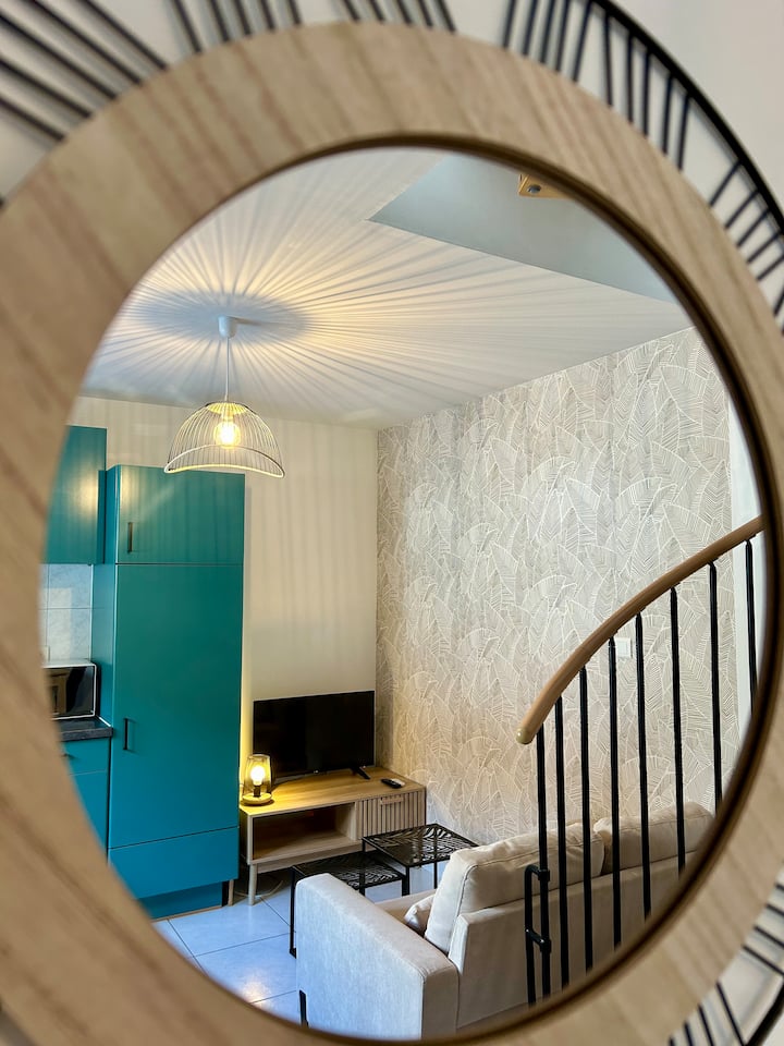 Côté Cour, Duplex Proche Centre + Parking Gratuit - フランス コルマール