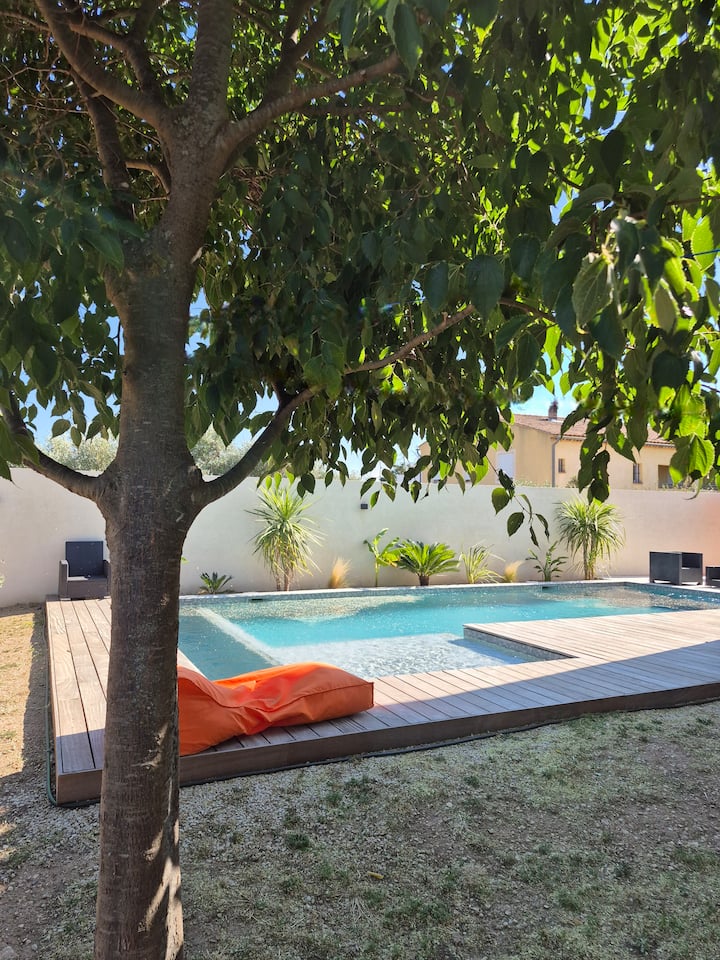 Charmante Villa Standing Avec Piscine Privée - La Fare-les-Oliviers