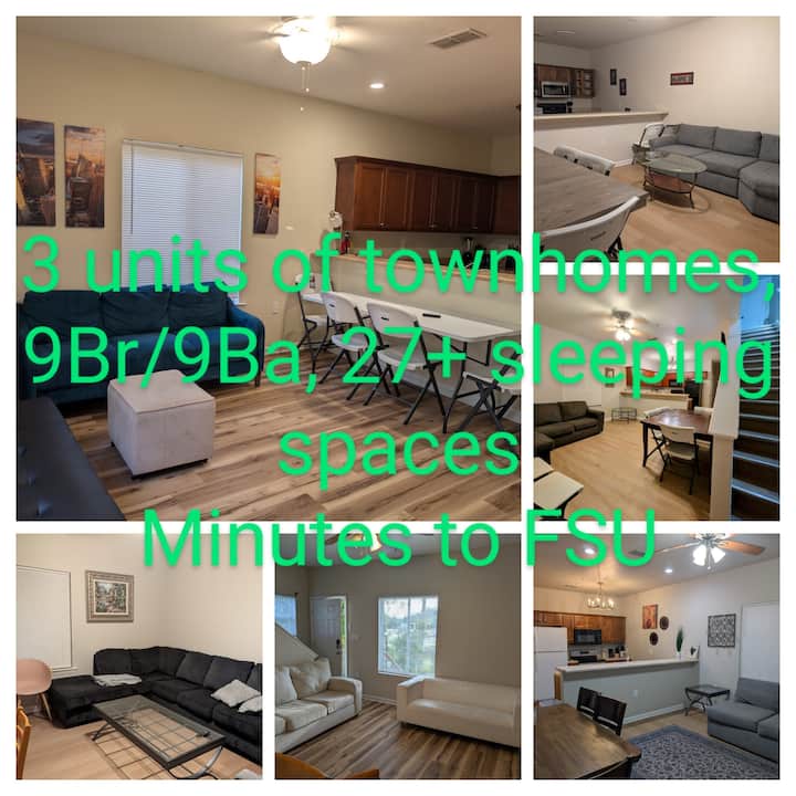 [9b/9b]: 3 Townhomes, 6 Mins To Fsu (01/11/33) - Tallahassee, FL