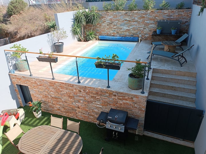 Villa Avec Piscine, Vue Mer & Cuisine D’été - Colliure