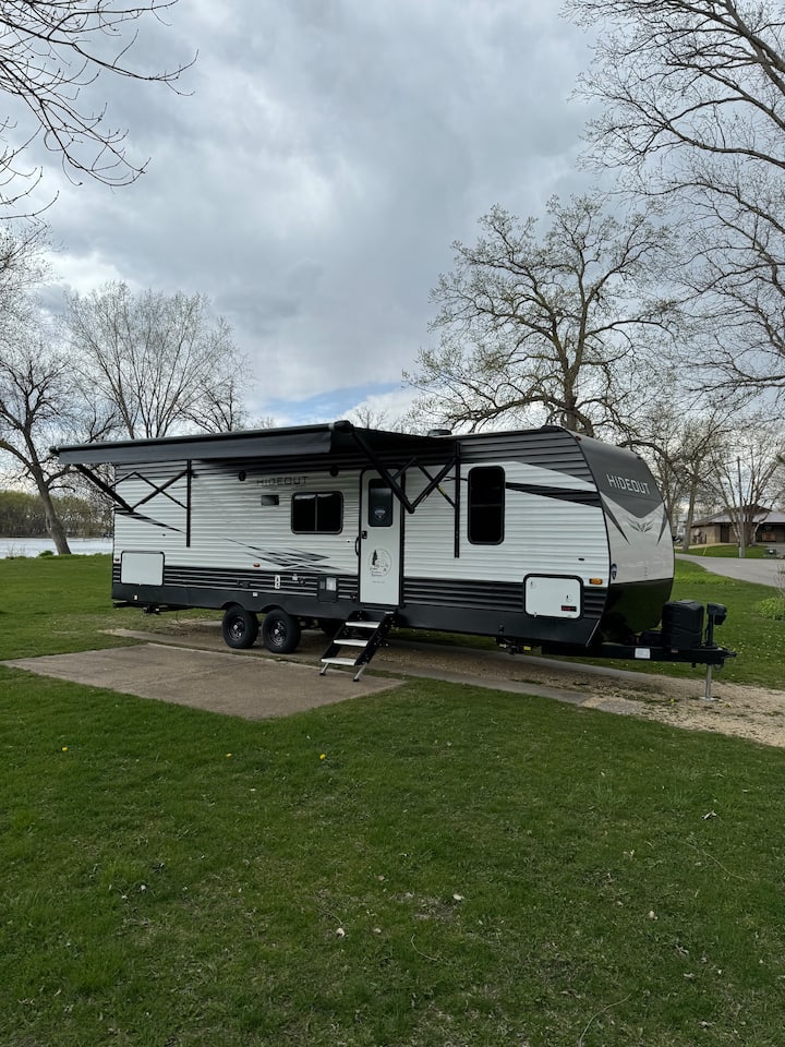 Camper On The Mississippi River - La Crosse, WI