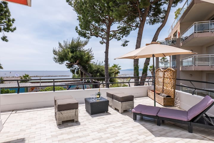 Unique Beau 52m2 Et30m2 Terrasse  Face à La Plage - Cagnes-sur-Mer