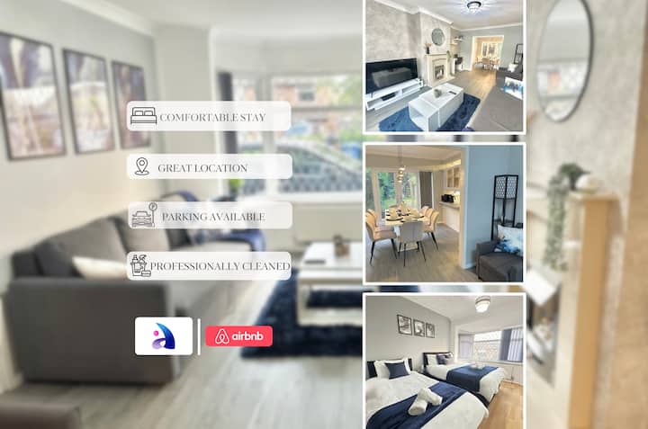 Large House For Workers | Families | Relocators - Altrincham