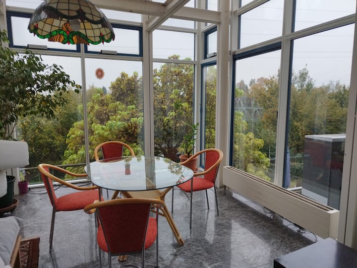 100 Qm Wohnung+wintergarten+terrasse+garten Urlaub - Lake Constance