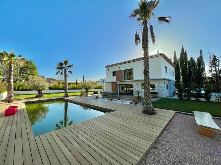 Magnifique Maison à 5min Centre Ville Clim Piscine - Aix-en-Provence