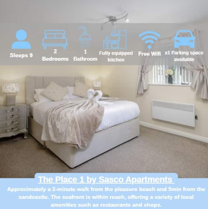 The Place Apartment 1 - 1x Free Parking Space - Blackpool