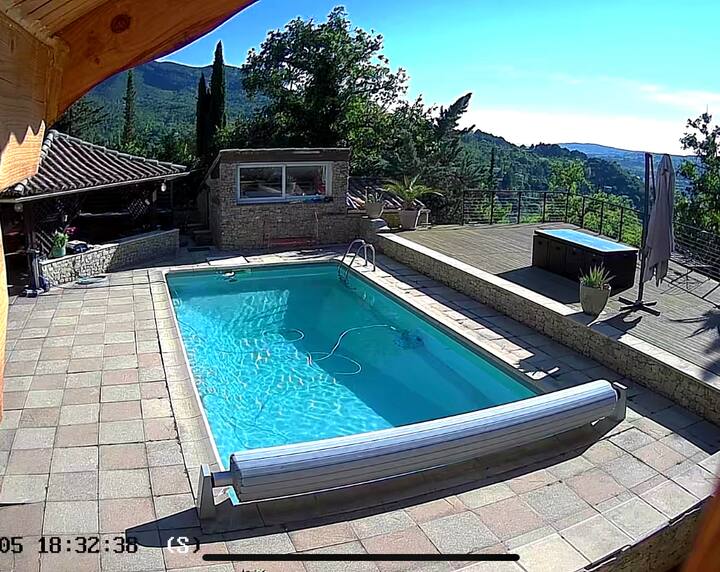 Chalet Poolhouse Piscine Privative - Nyons