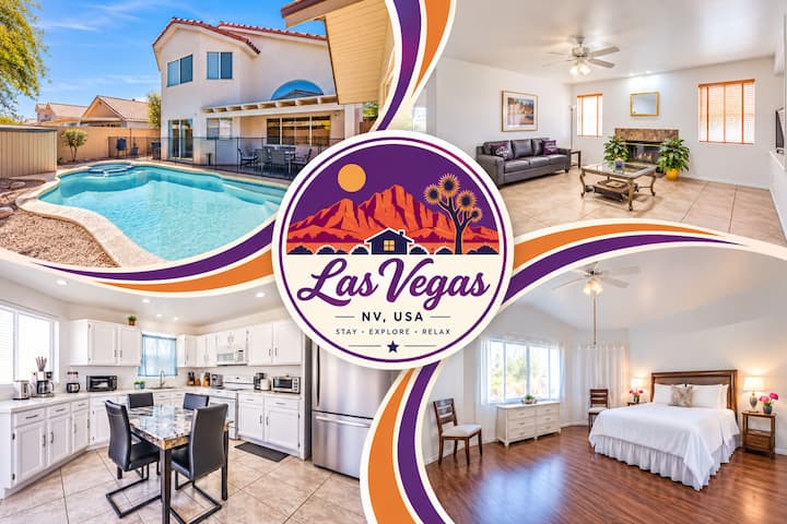 Fenced Pool | Hot Tub Oasis | 3br | Min To Strip - Las Vegas