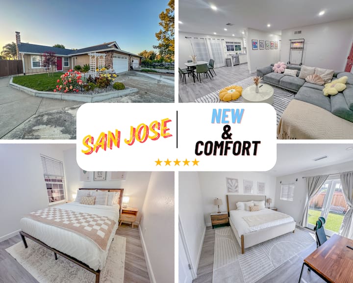 San Jose Enchanted Stay: 4br Modern Home - San José, Estados Unidos