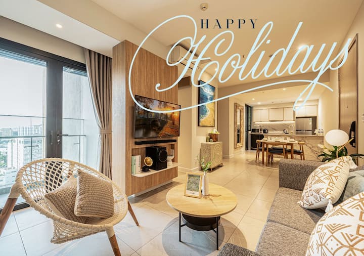 District 1 Delight: Modern 2br With Pool & Gym - Hô Chi Minh-Ville