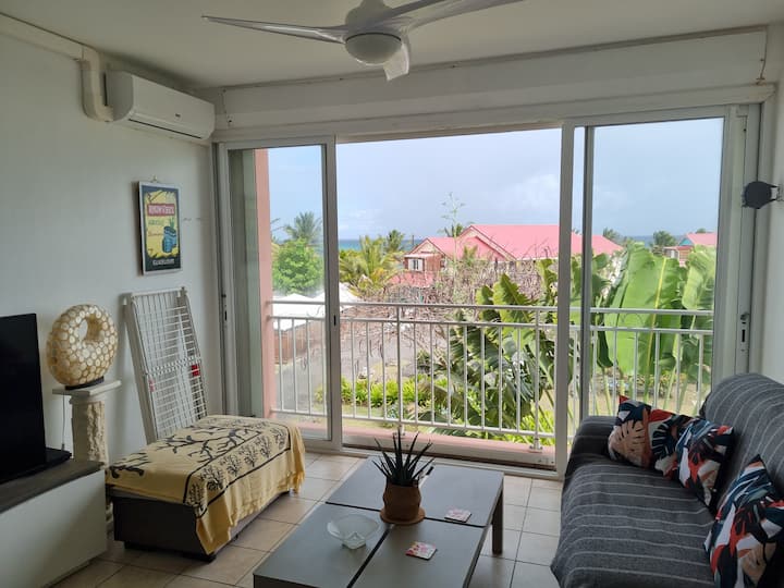 St François –T3 Clim, Vue Mer & Accès Plage Direct - Saint-François