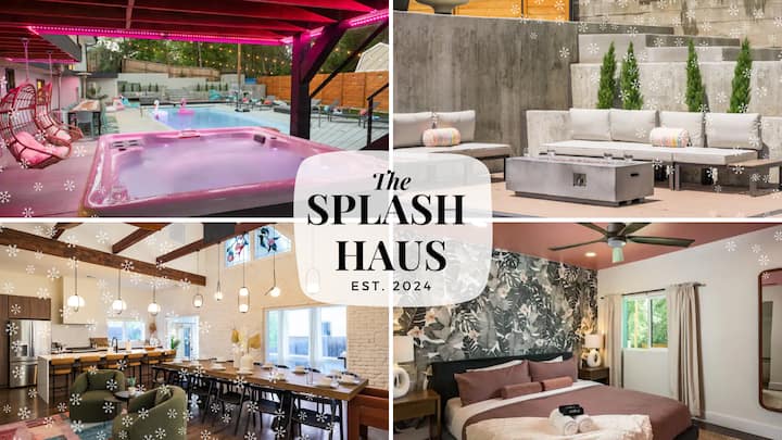 Lux Pool House! Hot Tub, Games, Fire Pit, Mini Put - 골든