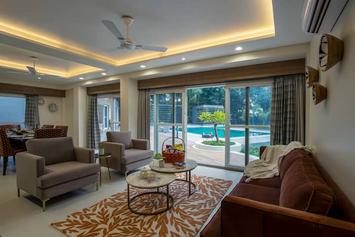 Pet-friendly 5bhk Villa With Pvt Pool And Garden - Manesar