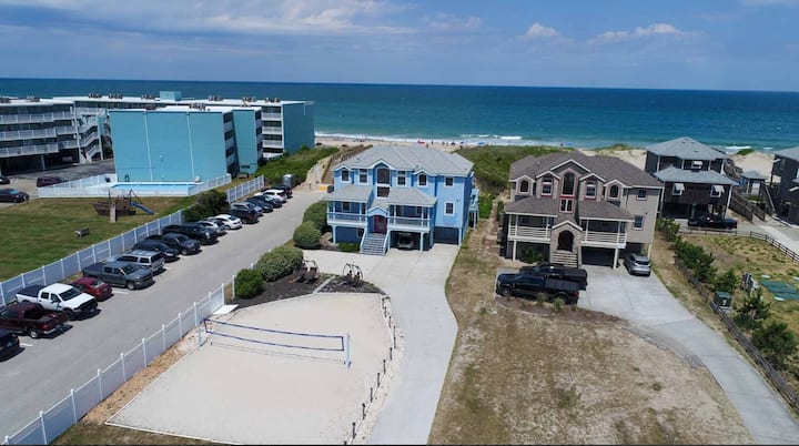 Beach Please 8br 7ba Beachfront Pool Hot Tub - Nags Head, NC