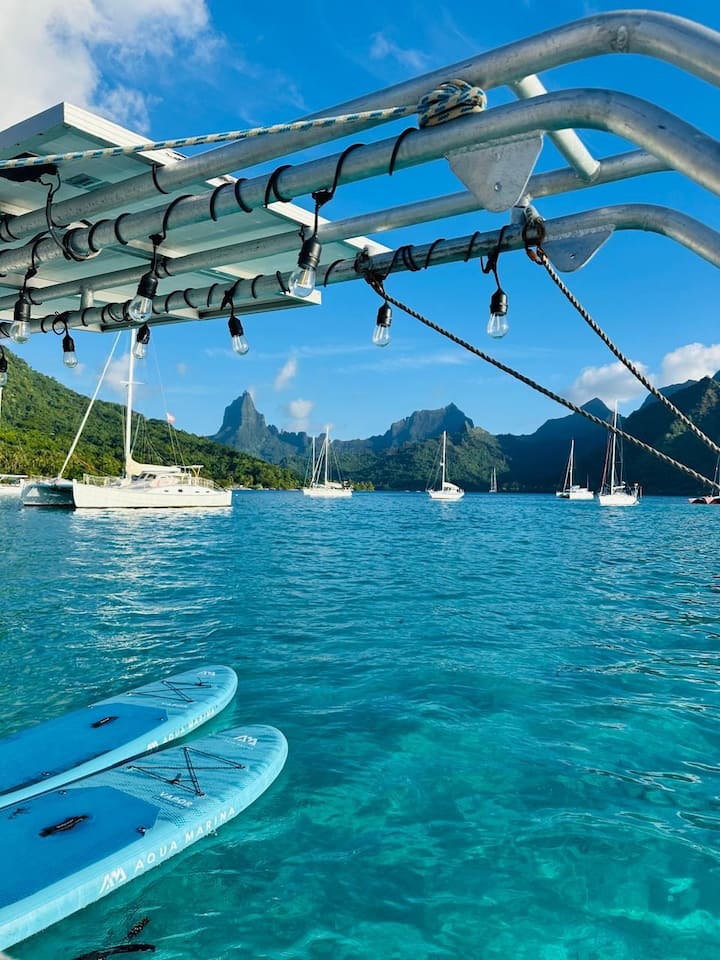 Comme Sur Un Pilotis: Catamaran Snorkeling, Paddle - French Polynesia