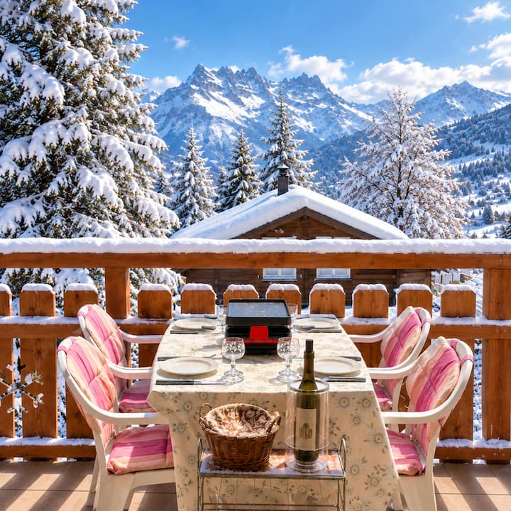 Nid Des Alpes, Vue Montagne & Balcon Sud, Villars - Leysin