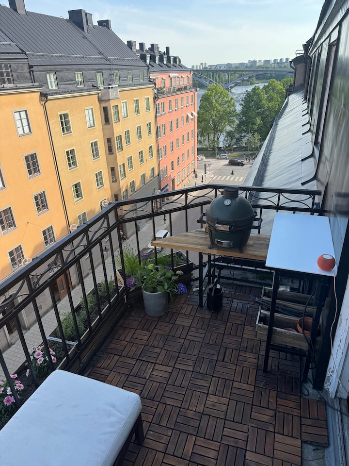 Light Apt, Top Floor W Ocean View Balcony - Stockholm