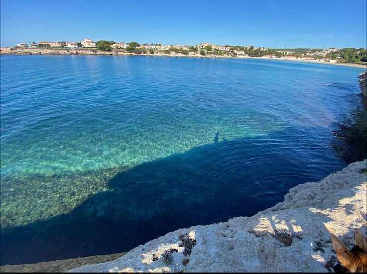 A 2 Min De La Plage, 
Avec Jardin Et Parking - Martigues