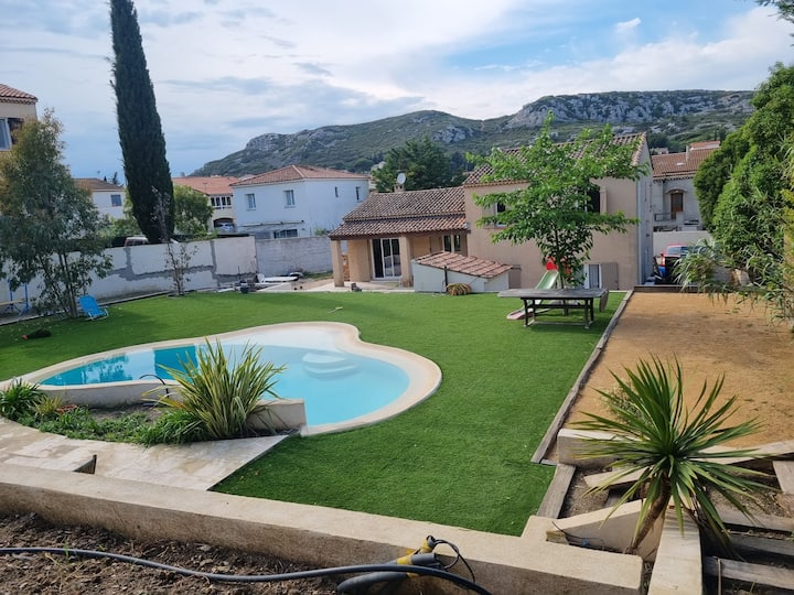 Belle Maison 6 Pers. Avec Piscine - Vieux-Port de Marseille