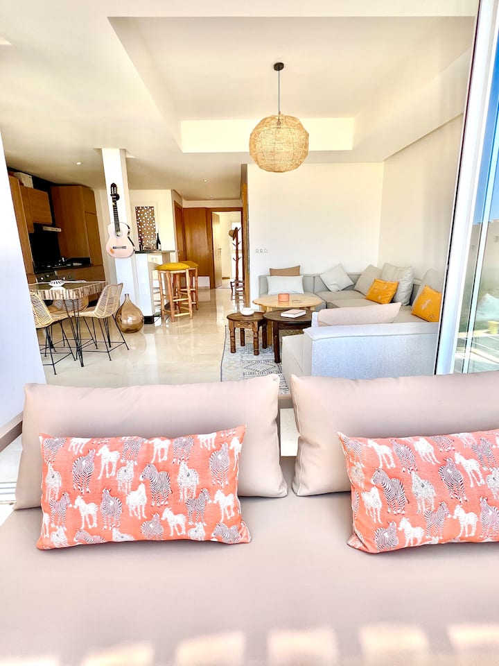 Cosy & Lumineux Vue Mer - Taghazout
