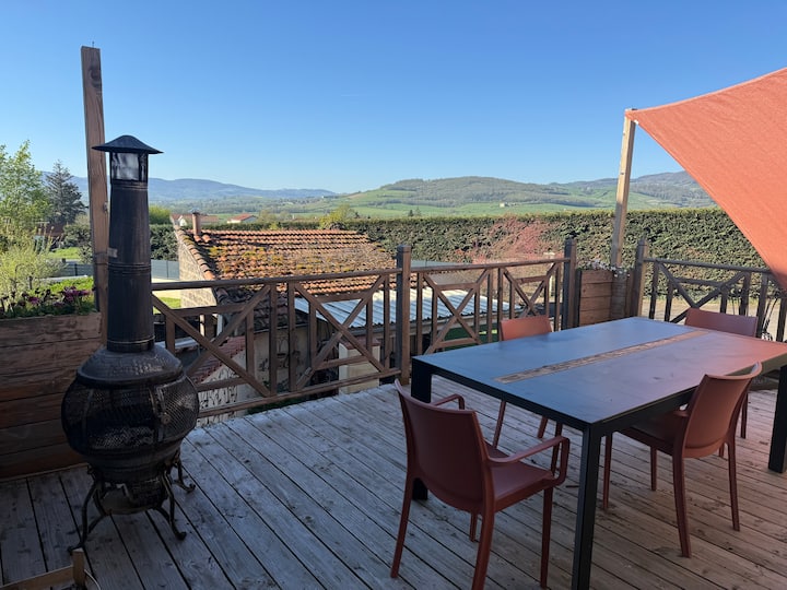 Charmante Maison En Pierres Dorées + Terrasse Vue - Bagnols