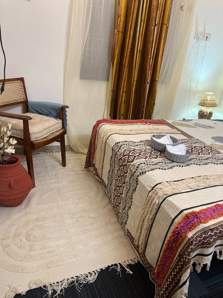 Coastal Boho Home/2 Mins Beach/ecr/kitchen/wifi - Chennai
