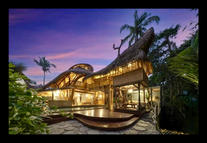 Ubud  Bamboo Villa 6  Jungle View 240m2 - Bangli
