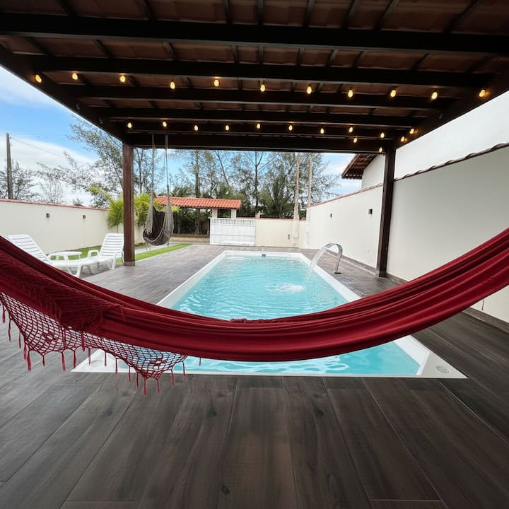 House With Heated Seafront Pool. - Ilha Comprida