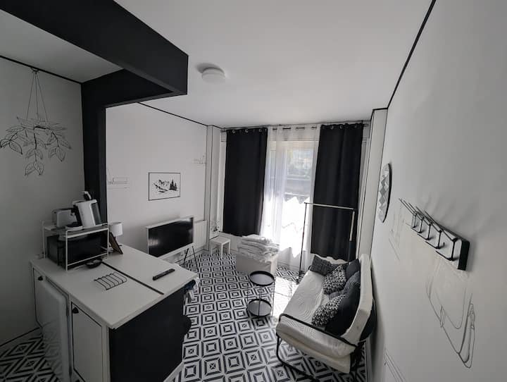 Atypique Studio Avec Terrasse - Lourdes