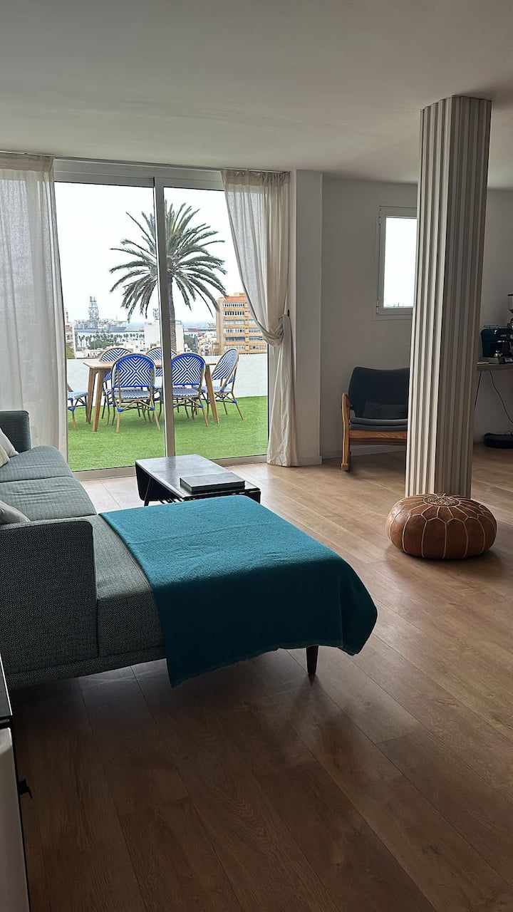 ÁTico Muy Chill Con Piscina, Soleado Y Céntrico - Canarias