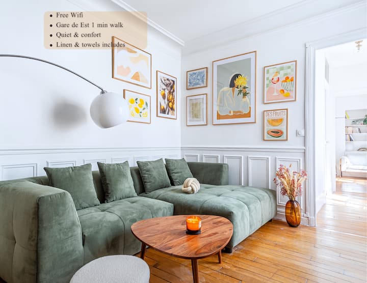 Cosy Paris Gare Est & Gare Nord By Homdnc - París