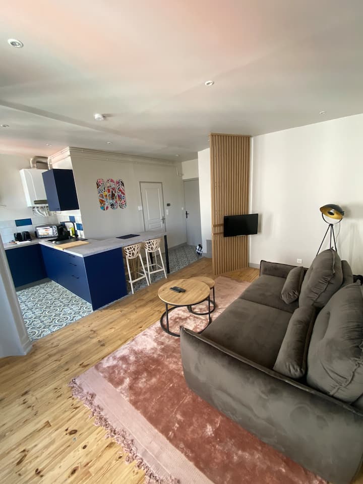 Horus Appartement éLégant Proche Gare Sncf 4p - Ibis Budget Clermont Ferrand - Le Brezet - Aeroport